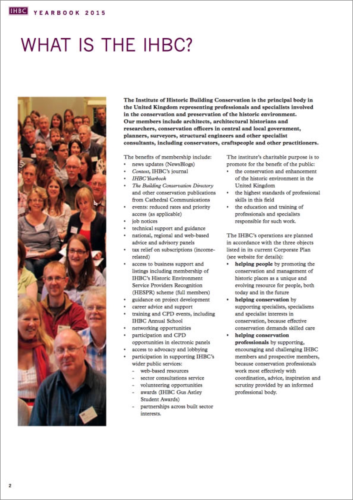 IHBC Conservation Course Connection Days